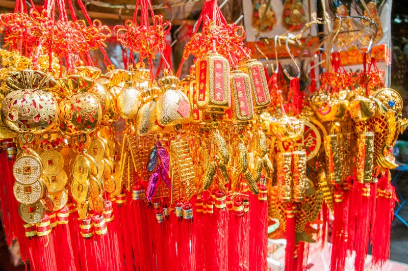 Talismans in china town. editorial stock photo. Image of buddha - 69521878