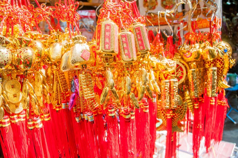 Talismans in china town. editorial photography. Image of spirituality ...