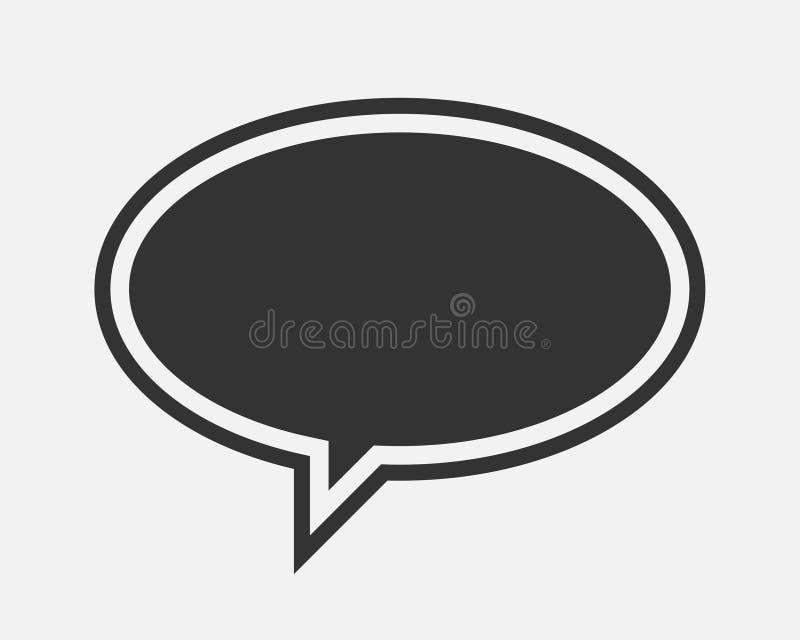 Talk Bubble Speech Icon. Blank Empty Bubbles Vector Design Elements ...