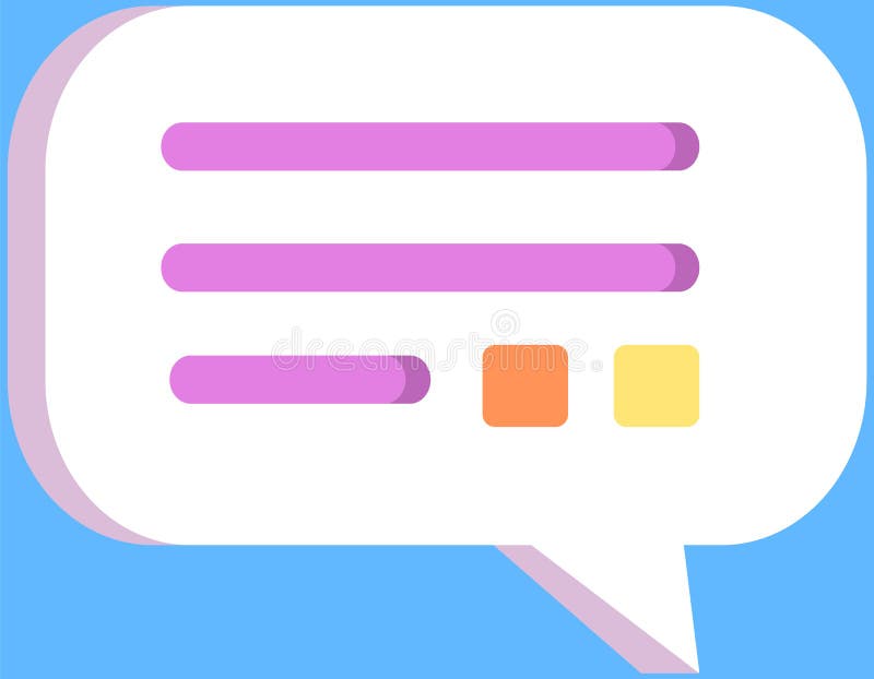 Talk Bubble Speech Icon. Blank Message Symbol, Sms Vector Design ...