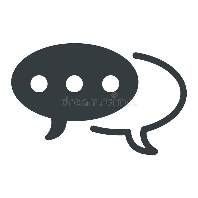 Talk Bubble Speech Icon Vector on Trendy Design Stock Illustration ...
