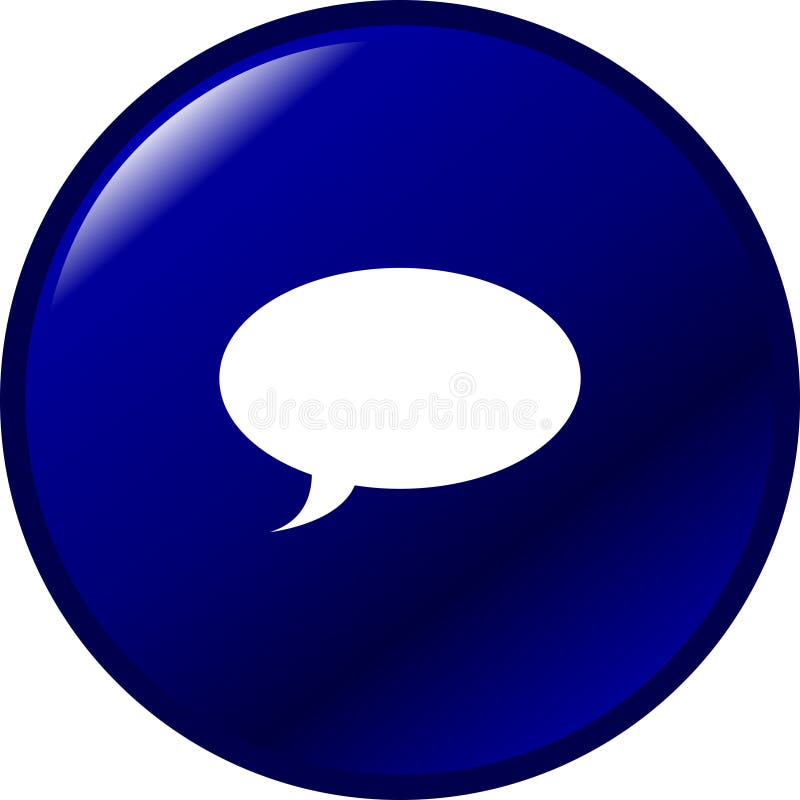 Talk button stock vector. Illustration of hear, chat, connect - 7658919