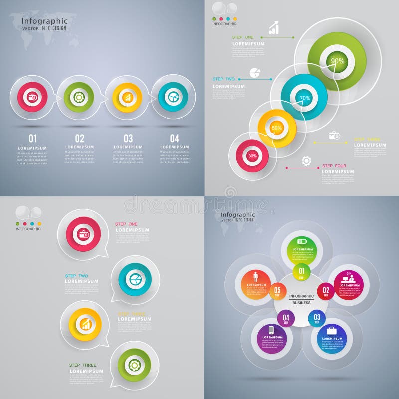 Talk Buble Modern Infographic Design Element Banner. Stock Illustration ...