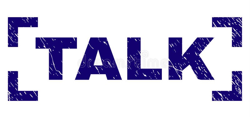 Grunge Textured TALK Stamp Seal between Corners Stock Vector ...