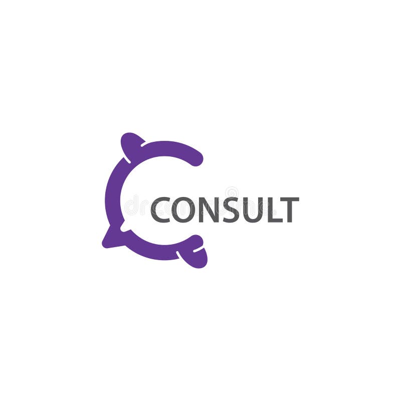 Consult Business Vector Logo Design. Message Talking Concept Sign ...