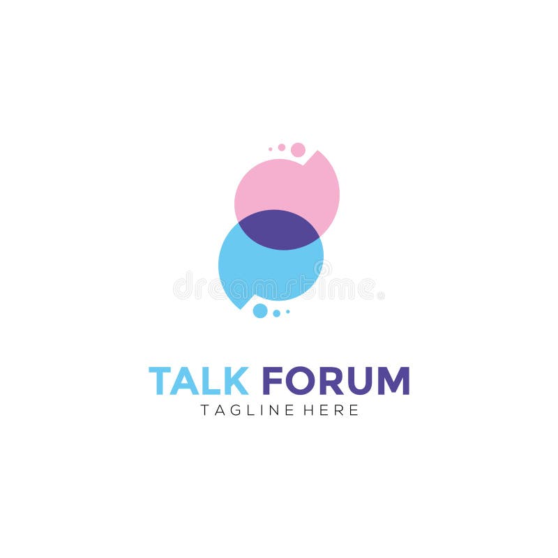 Talk Forum Logo Design, Chat, Message Logo Design Template Stock Vector ...