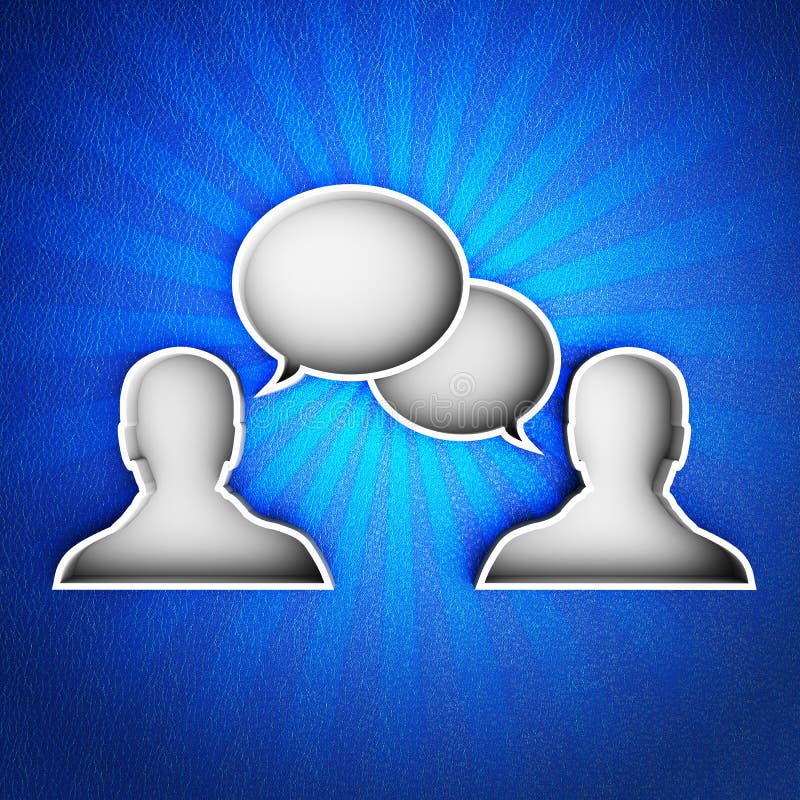 Talk icon stock illustration. Illustration of bright - 34989520