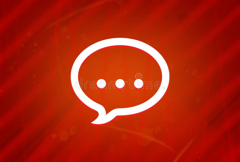 Talk Icon Isolated on Abstract Red Gradient Magnificence Background ...