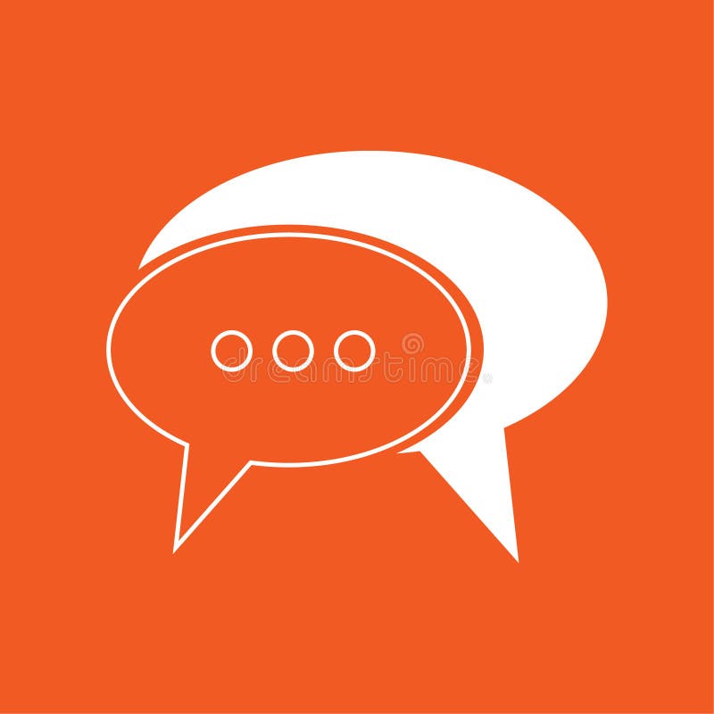 Talk Icon Simple Vector Illustration Stock Vector - Illustration of ...