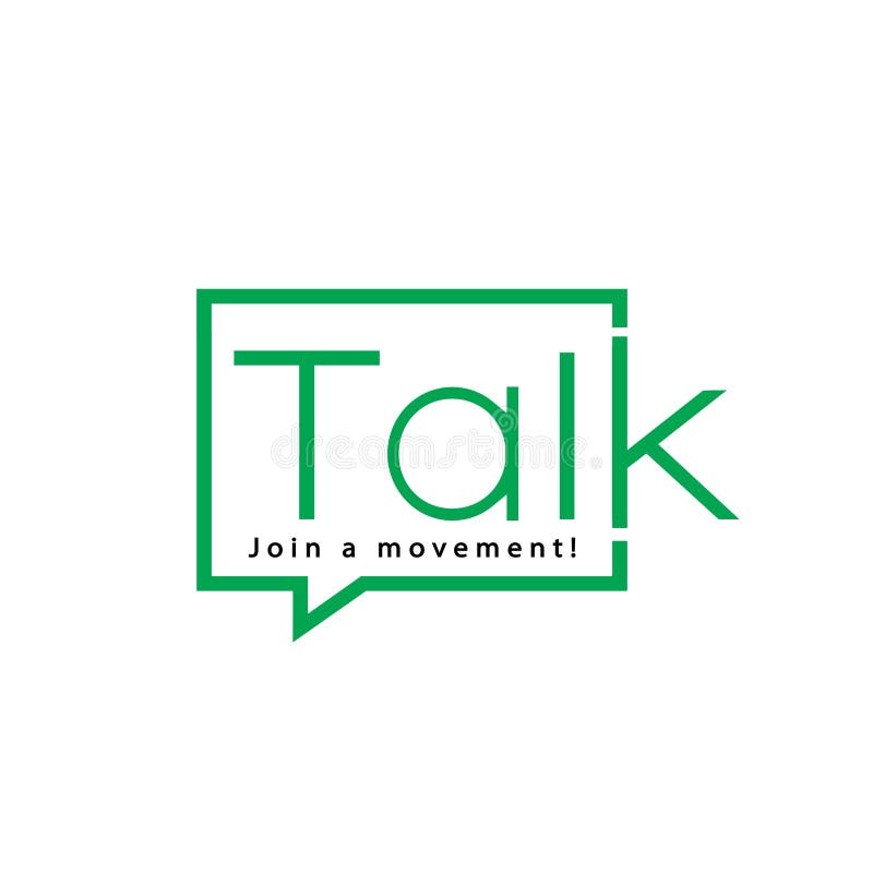 Talk Logo Text Template. Logo Vector Element Stock Vector ...