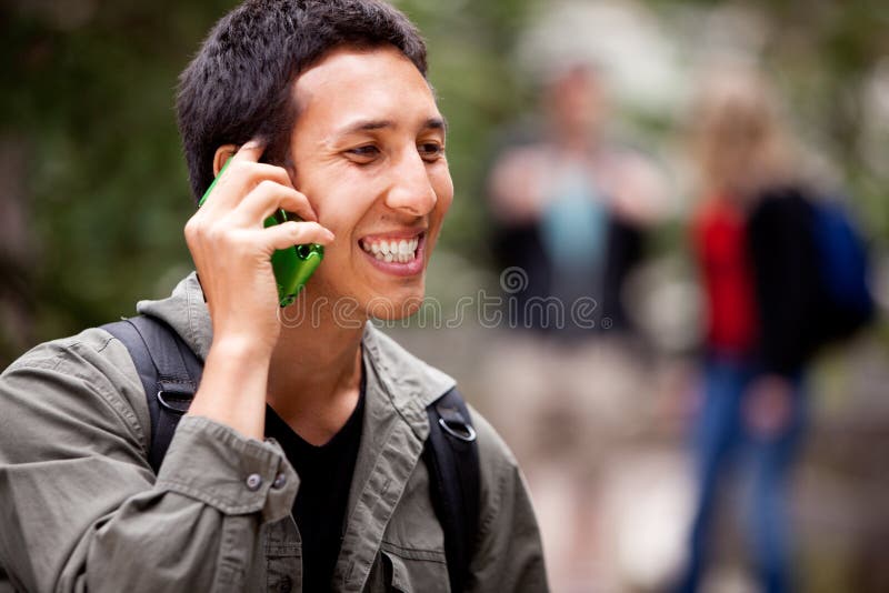 Talk Phone Outdoor stock image. Image of hike, mobile - 15669745