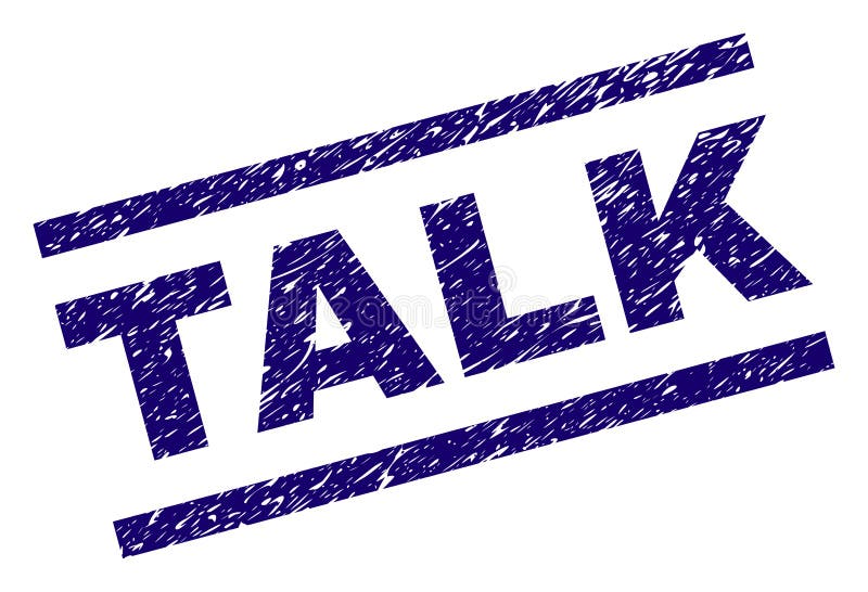 Grunge Textured TALK Stamp Seal Stock Vector - Illustration of vector ...