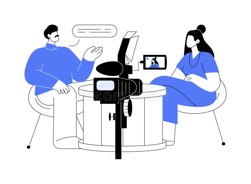 Talk Show Isolated Cartoon Vector Illustrations. Stock Vector ...