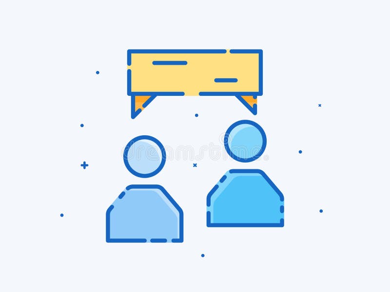 Talk/speak Flat Design , Communication Vector Illustration. Stock ...