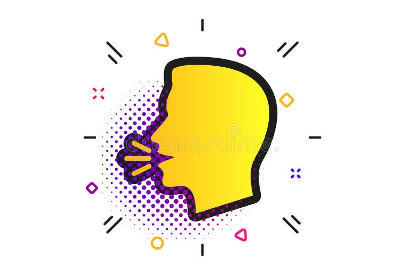 Talk or Speak Icon. Loud Noise Symbol. Vector Stock Vector ...
