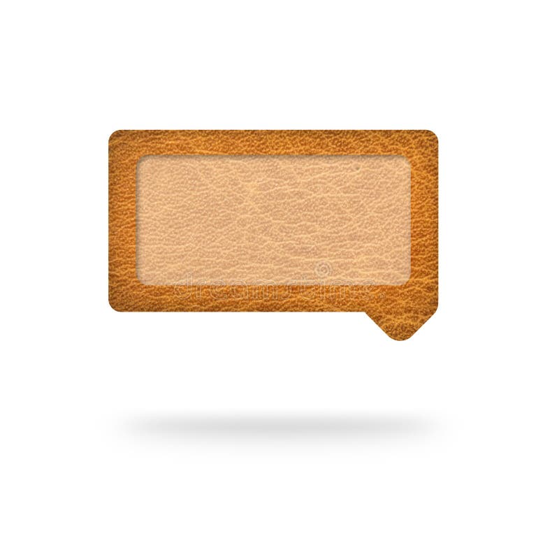 Talk tag,leather texture stock illustration. Illustration of element ...