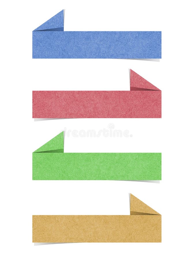 Talk Tag Recycled Paper Craft for Make Note Stick Stock Image - Image ...