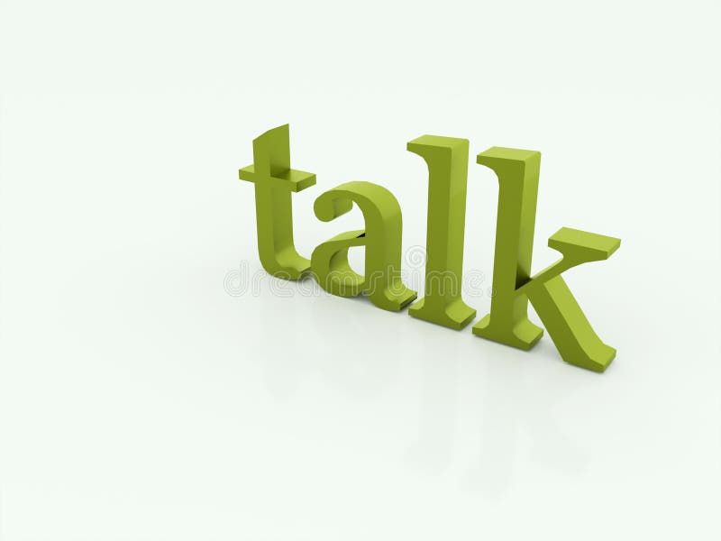 Talk text word stock illustration. Illustration of chat - 41326171