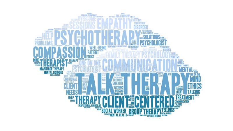 Talk Therapy Animated Word Cloud Stock Video - Video of mental ...