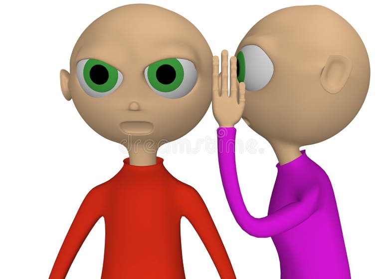 Talk to the ear stock illustration. Illustration of drawing - 10484015