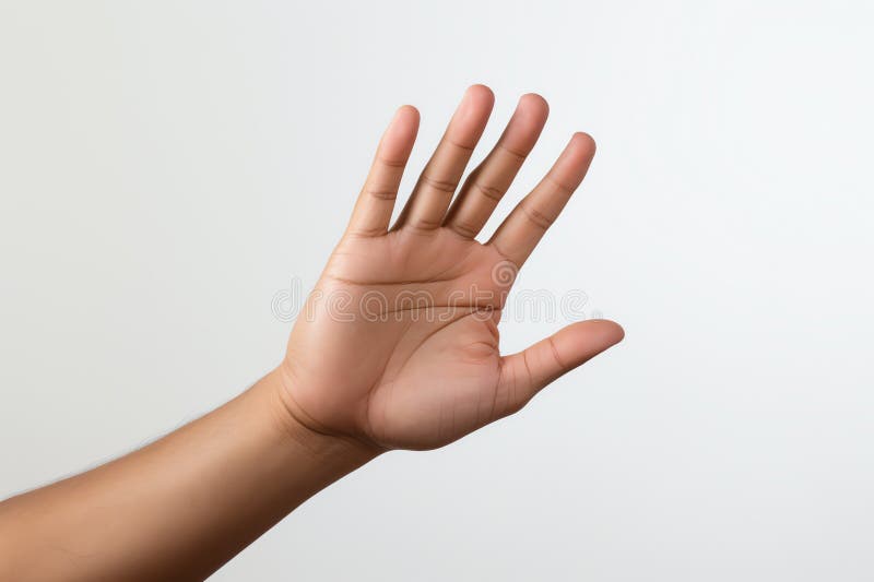Talk To the Hand Hand Gesture on White Background Stock Illustration ...