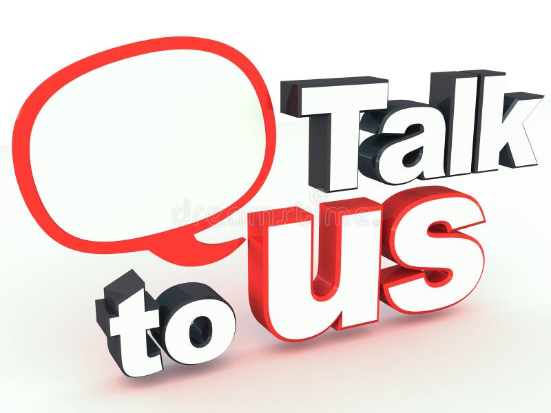 Talk to us stock illustration. Illustration of help, desk - 24254160