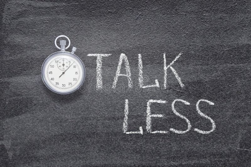 Talk less watch stock photo. Image of education, knowledge - 139185238