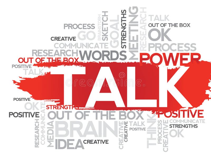 Talk Word Texture Over Speech Bubble Stock Vector - Illustration of ...
