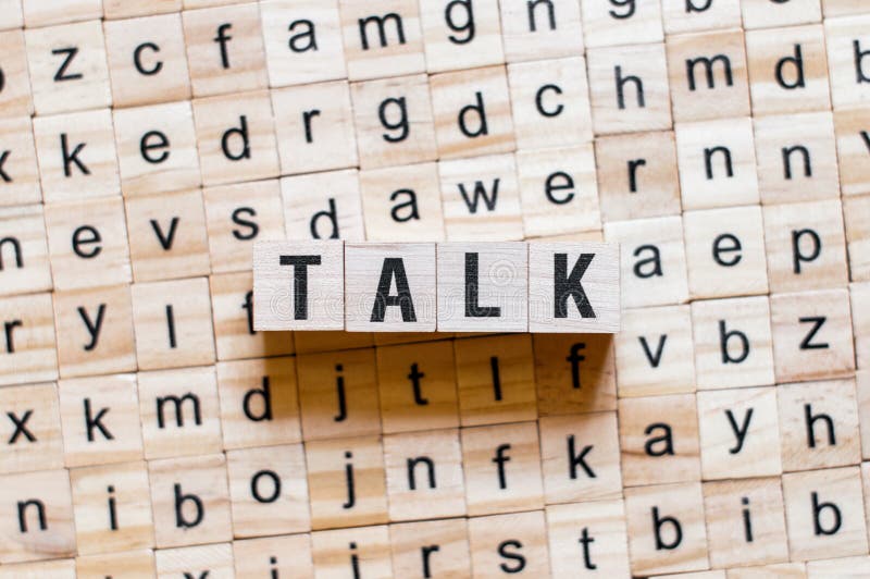 Talk word concept stock image. Image of future, expression - 142879389