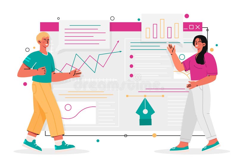 Talk about work stock vector. Illustration of brainstorming - 276164550