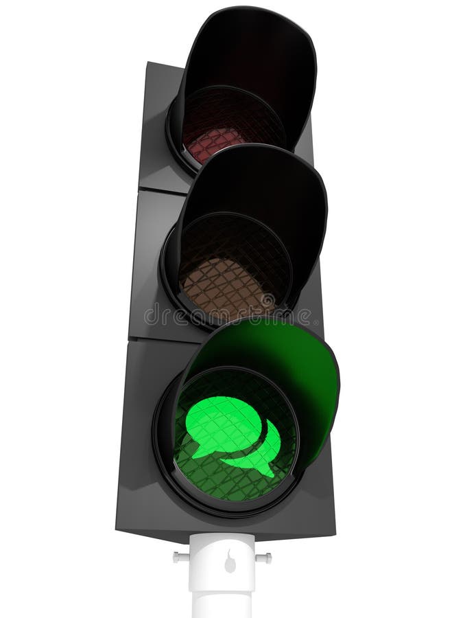 Talking Allowed (traffic Light) Stock Image - Image of discussion ...