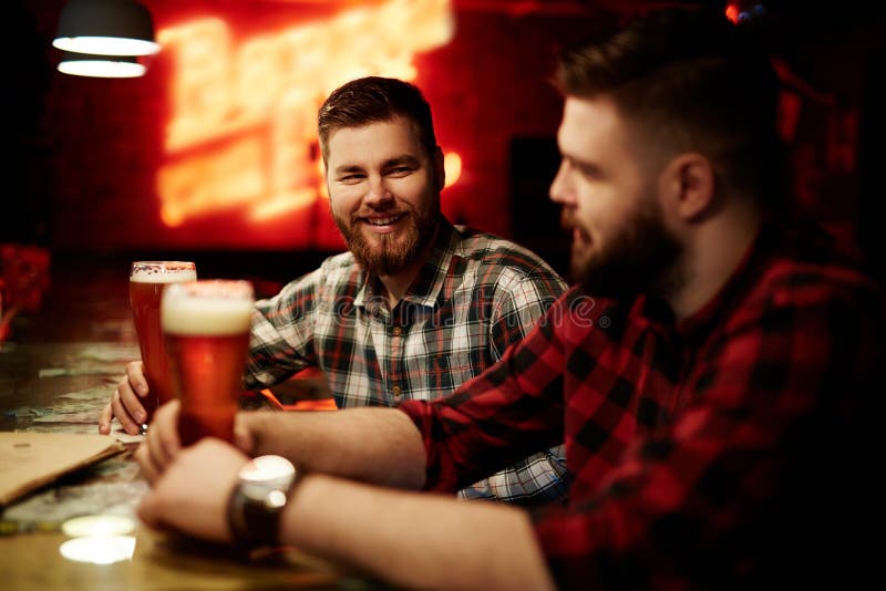 Talking in bar stock photo. Image of restful, afterhours - 72333068