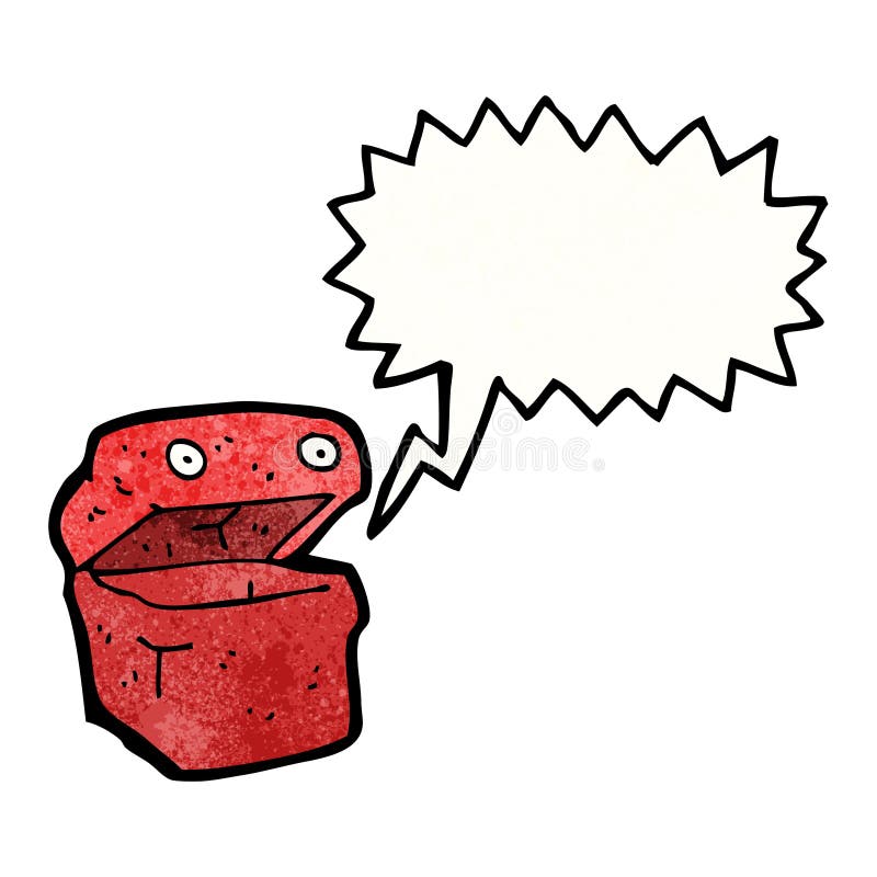 Talking Box Cartoon Character Stock Vector - Illustration of silly ...