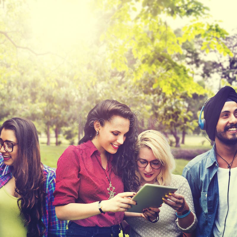 Talking Brainstorming Communication Friends Concept Stock Image - Image ...