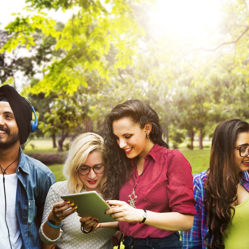 Talking Brainstorming Communication Friends Concept Stock Photo - Image ...