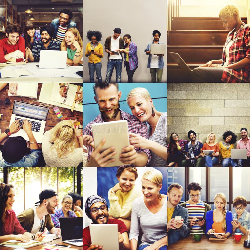 Talking Brainstorming Communication Friends Concept Stock Photo - Image ...