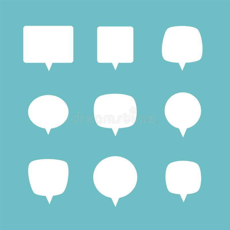 Talking bubbles. Vector stock vector. Illustration of cartoon - 123814739