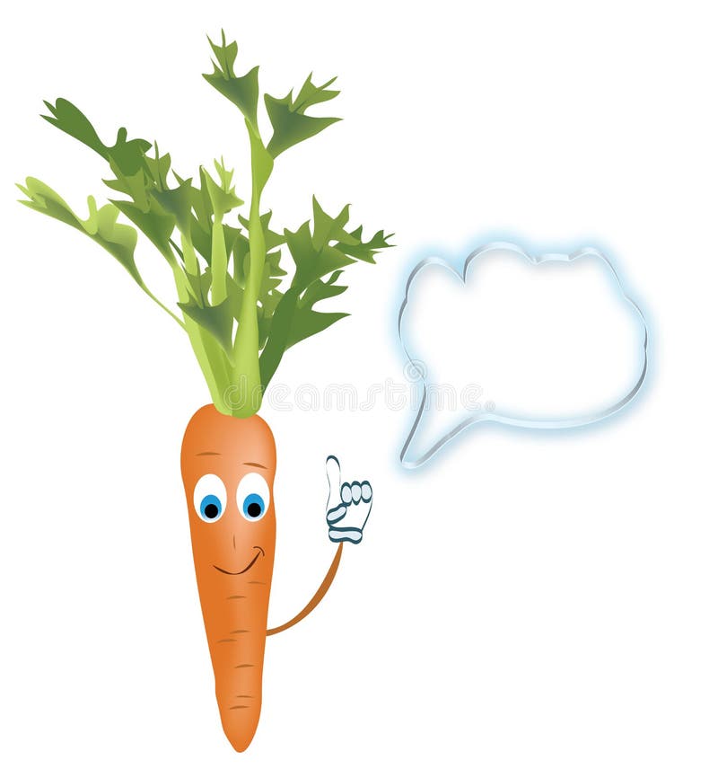 Talking Carrot. Animated Vector Vegetable Stock Illustration ...