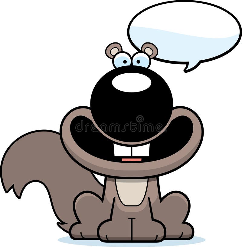 Talking Cartoon Squirrel stock vector. Illustration of animal - 51460774