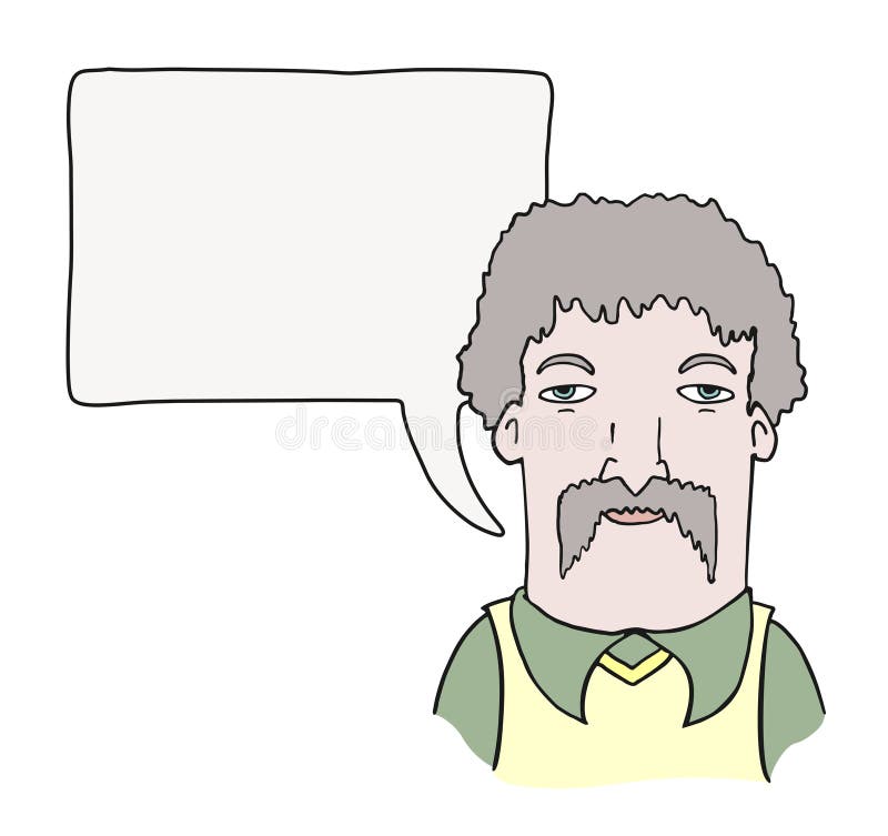 Talking character draw stock vector. Illustration of thought - 265880270