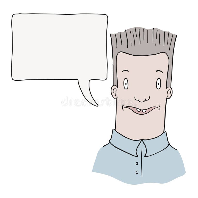 Talking character draw stock vector. Illustration of people - 277573758