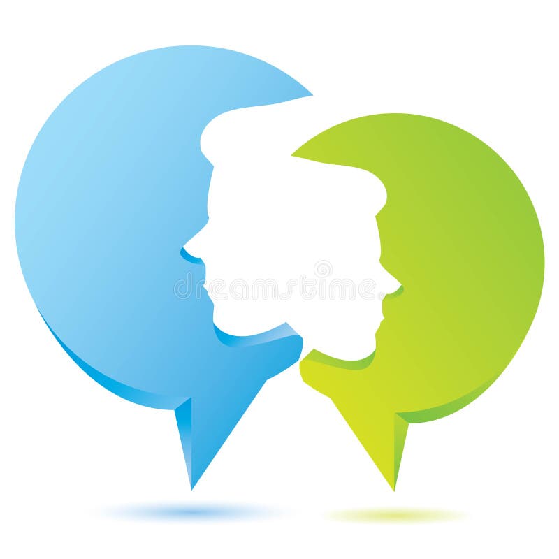 Talking concept stock illustration. Illustration of media - 36931312