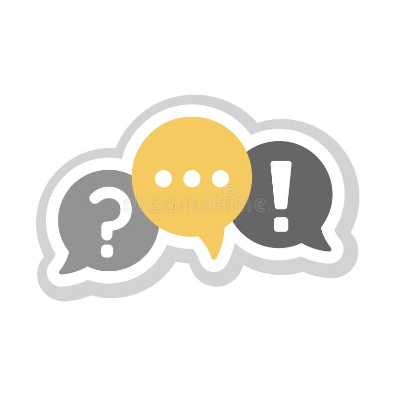 Conversation Speech Sticker Stock Illustrations – 11,179 Conversation ...