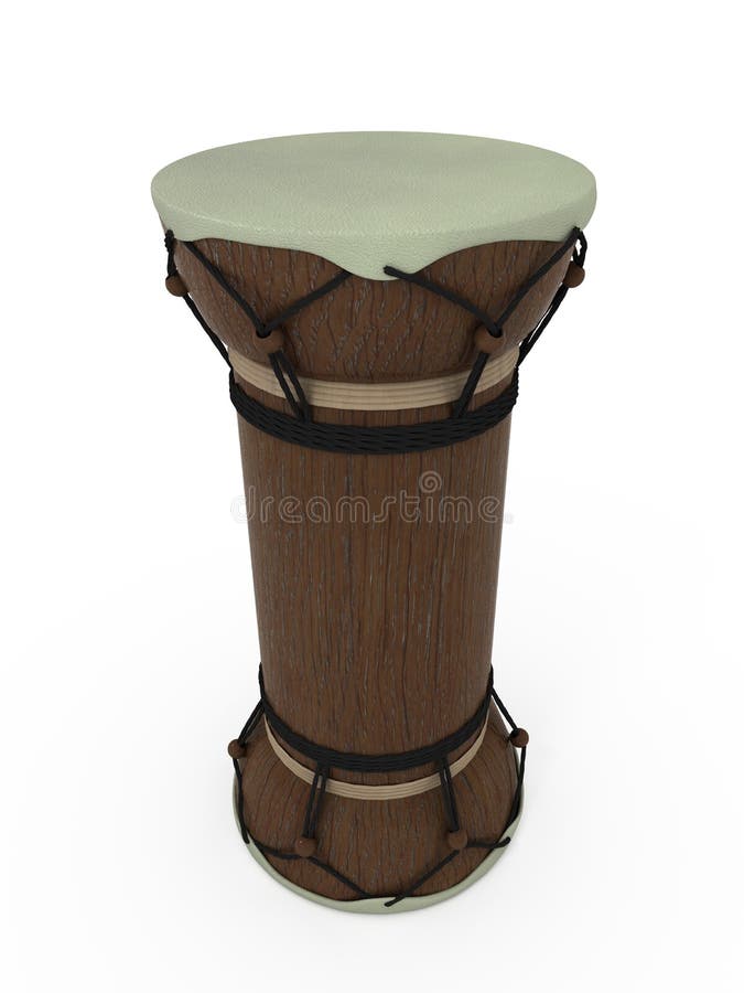 Jambe Drum stock illustration. Illustration of mahogany - 1529870