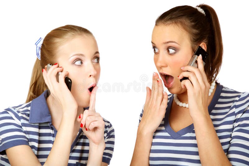 Talking girls stock photo. Image of astonishment, gossip - 11315050