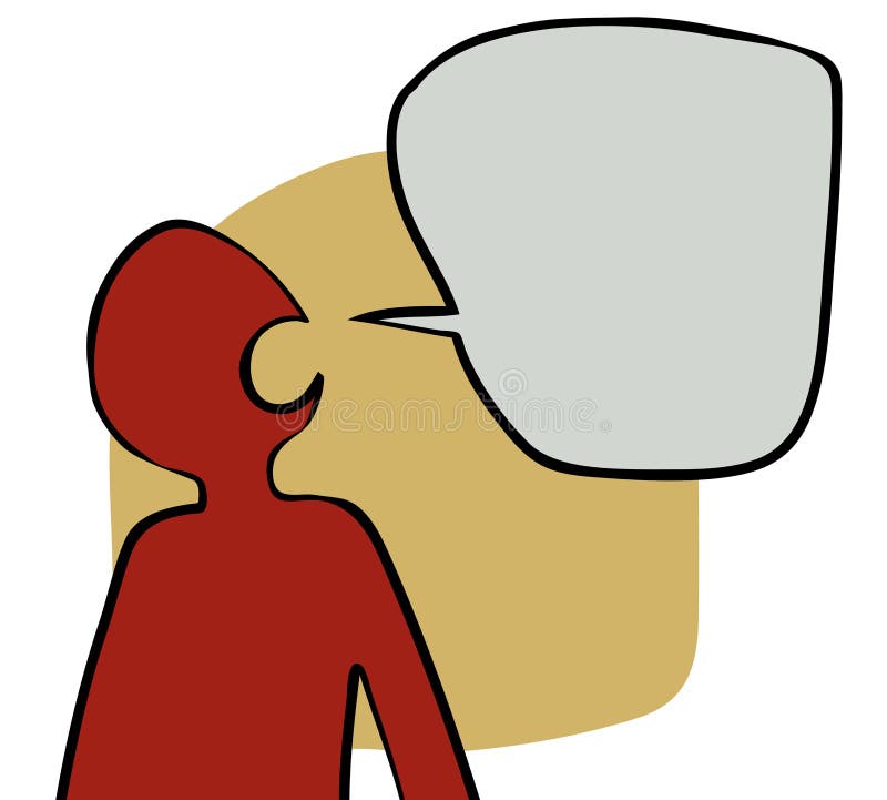 Talking head stock vector. Illustration of speech, young - 41333071