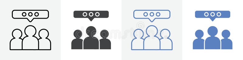 Talking Icon Vector Set Use for Web Stock Vector - Illustration of ...