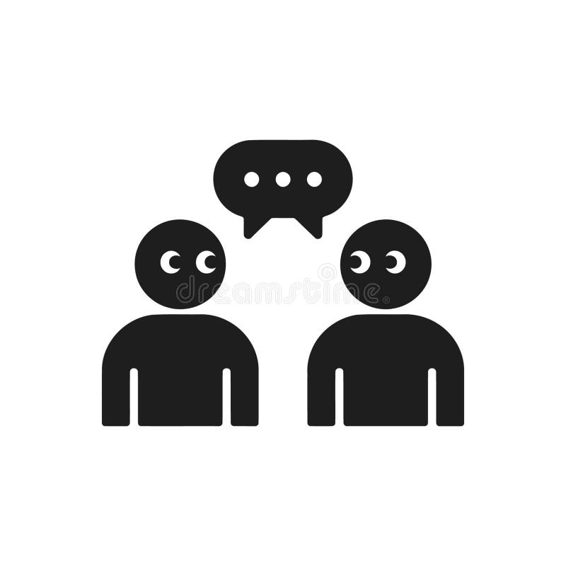 Talking Icon stock vector. Illustration of conversation - 361856523