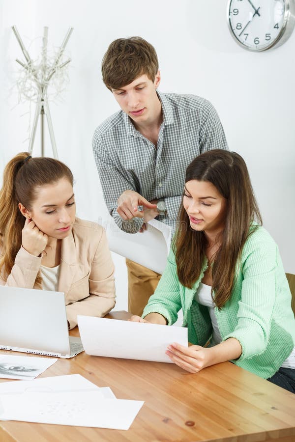 Talking about ideas stock image. Image of creating, colleagues - 55538523