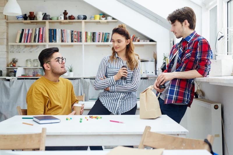 Talking learners stock image. Image of university, woman - 94122465